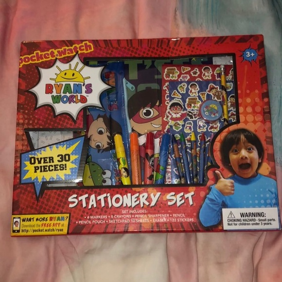 Ryan’s World | Other | Ryans Toys World Stationery Set | Poshmark